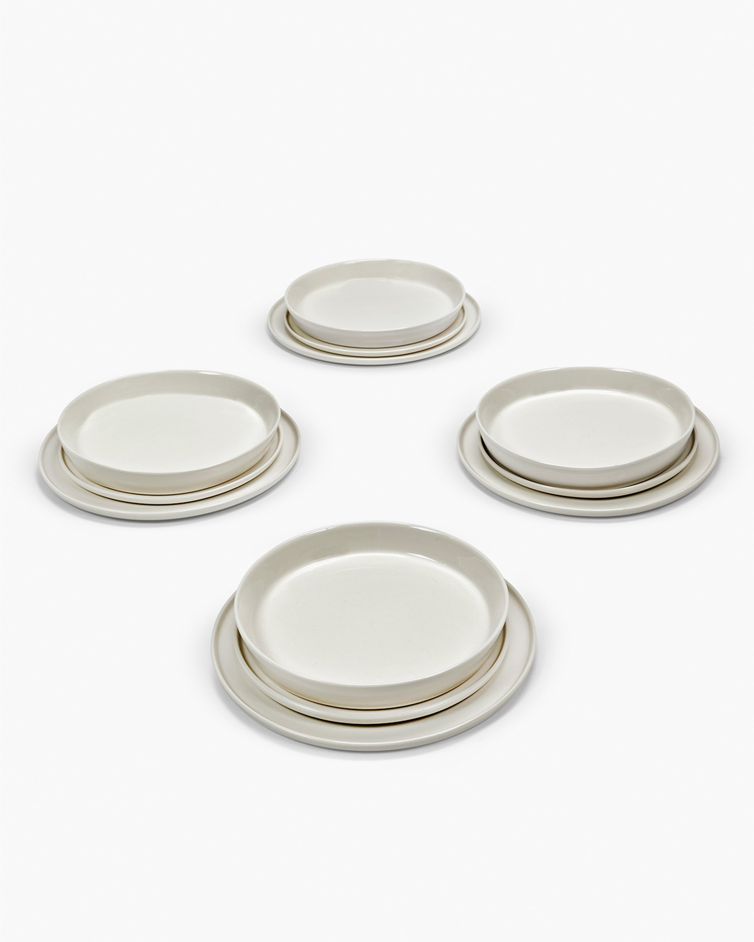Dinner Set 12 pieces ivory Cena – SERAX